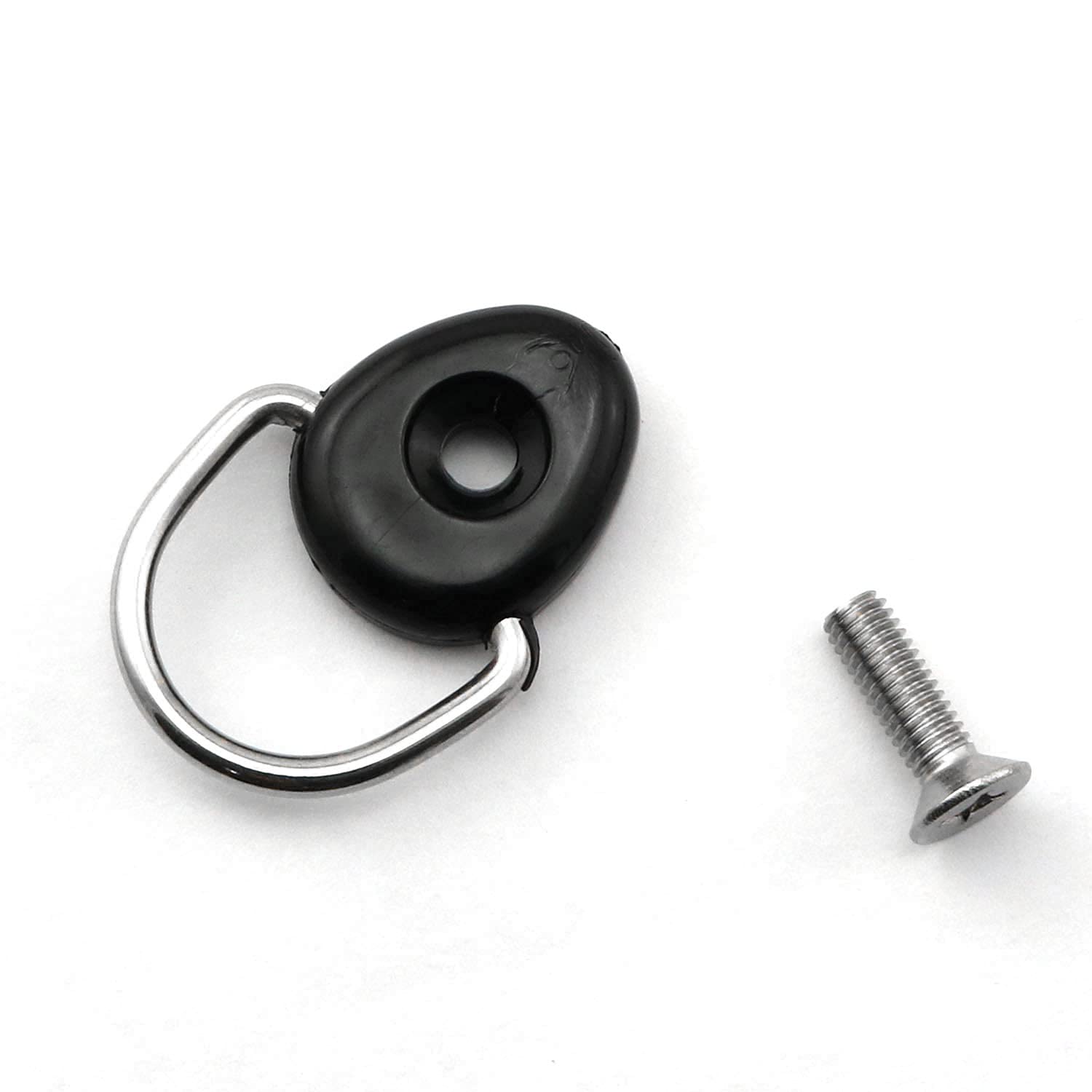 Youliang 6pcs D-Ring Buckle with Screws Canoe D Buckle Tie Down Loop Safety Deck Fitting Accessory for Kayak and Canoe