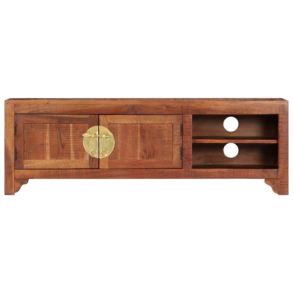 THYUOVAI TV Cabinet,Sideboard Lowboard Media Console Cabinet HiFi Cabinet Tv Table Suitable for Living Room,Bedroom,Closet,Hallway,Foyer,Office 47.2"x11.8"x15.7" Solid Acacia Wood