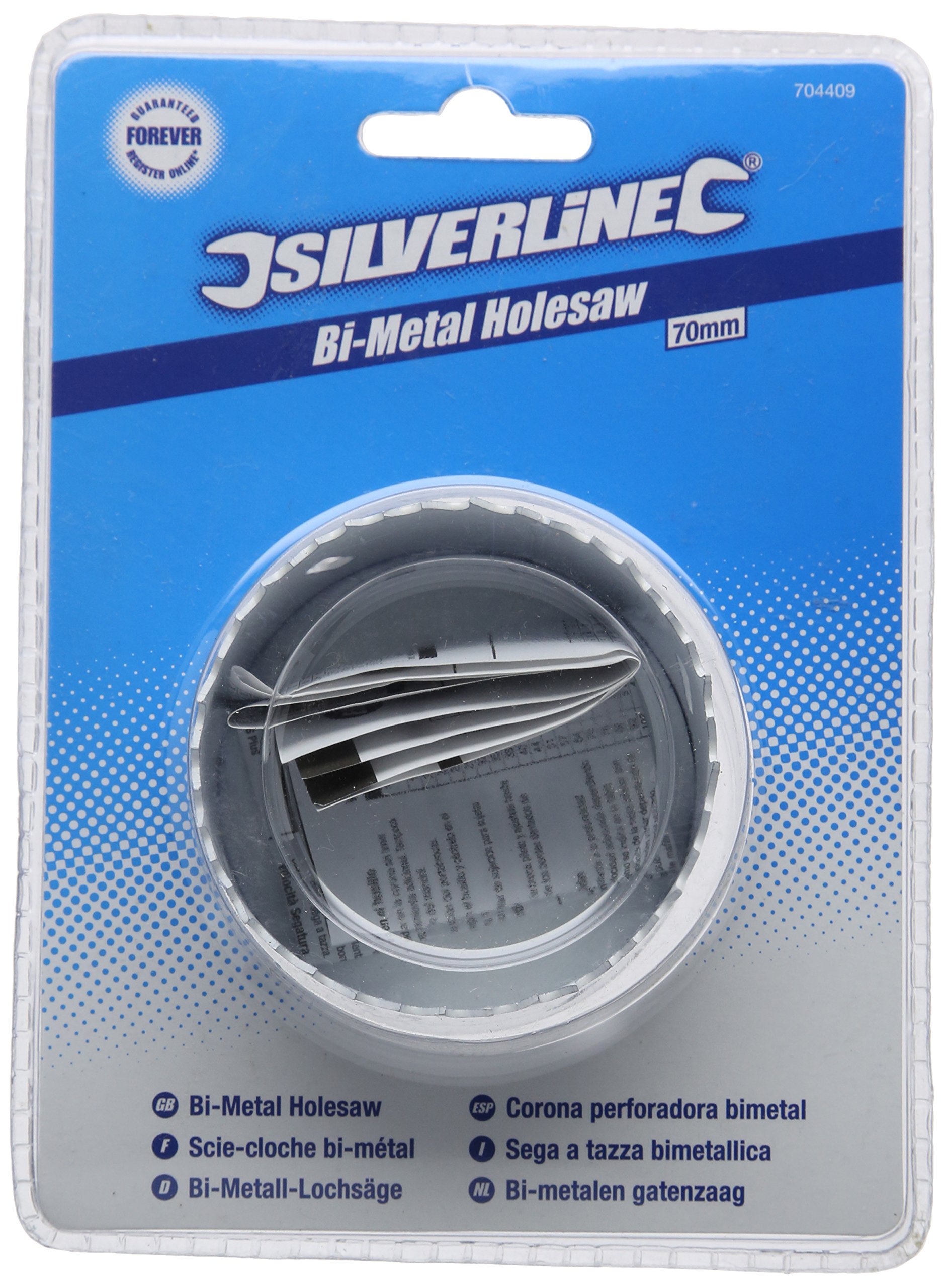 Silverline 704409 Bi-Metal Holesaw 70 mm