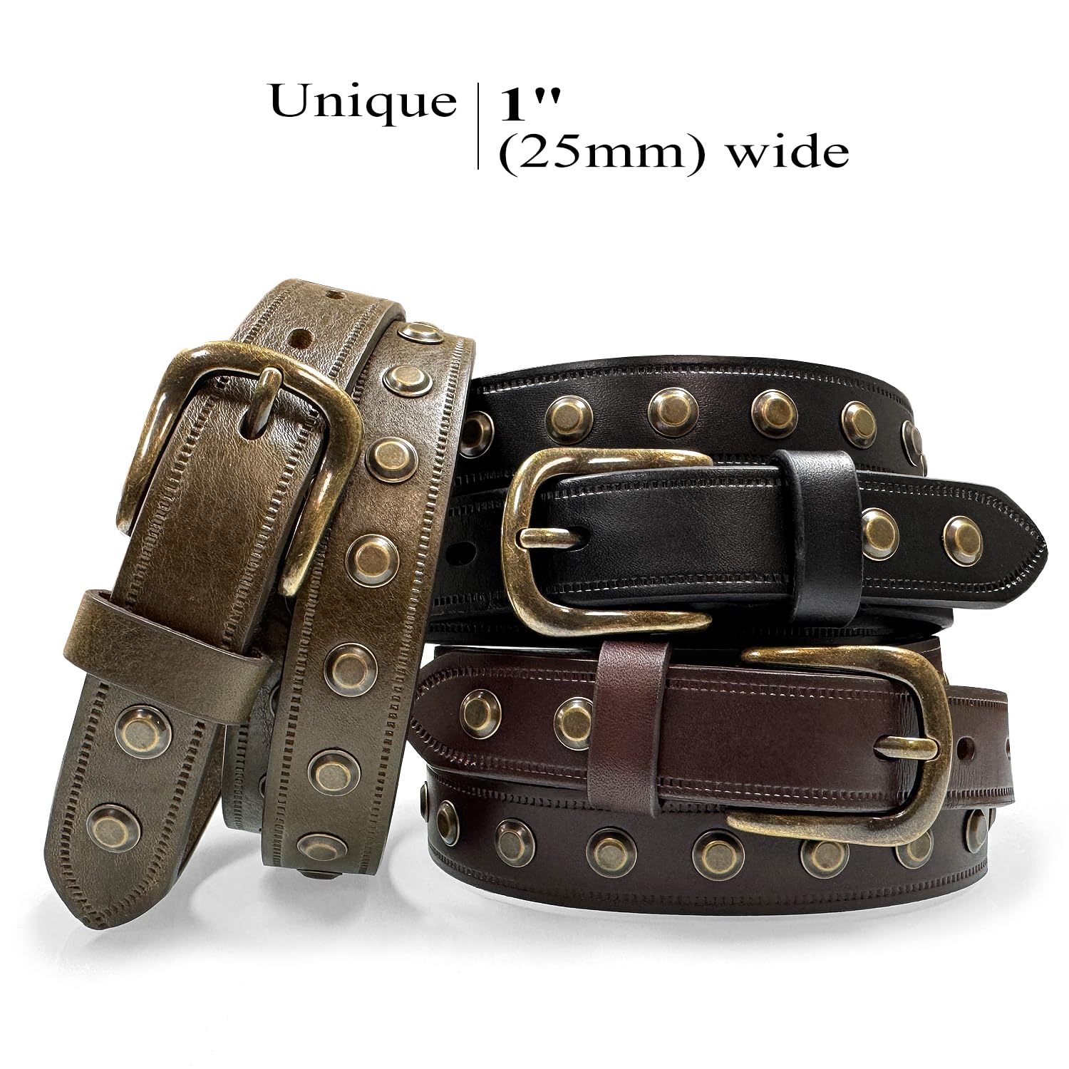 Skinny Women's Snakeskin Embossed Leather Casual Dress Fashion Belt (Beige, Medium)