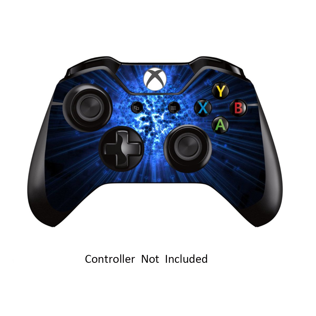 Skins Stickers for Xbox One Games Controller - Custom Orginal Xbox 1 Remote Controller Wired Wireless Protective Vinyl Decals Covers - Leather Texture Protector Accessories - Blue Explosion