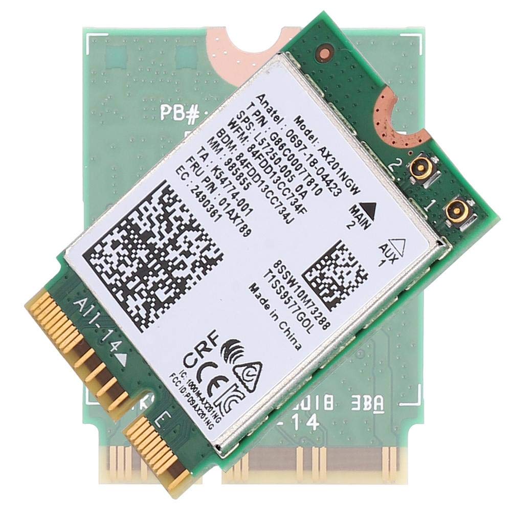Wireless WiFi Network Card, Bluetooth 5.0-Dual Band Wireless Bluetooth Adapter, Wi-Fi 6 6 Gigabit 2400M Network Card for Laptop and