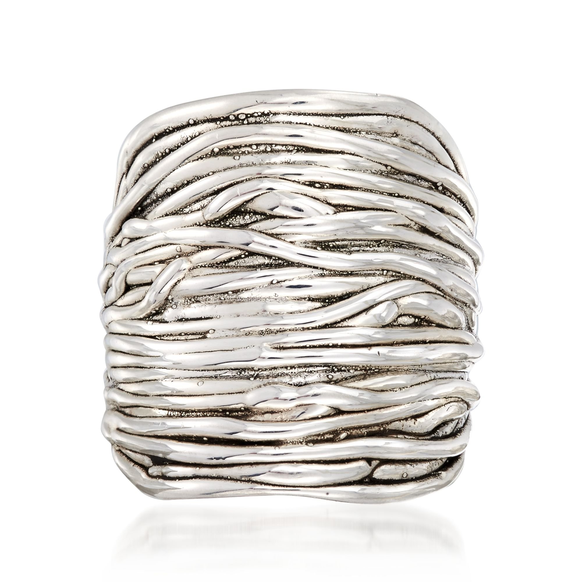 Ross-Simons Sterling Silver Multi-Row Wrap Ring. Size 9