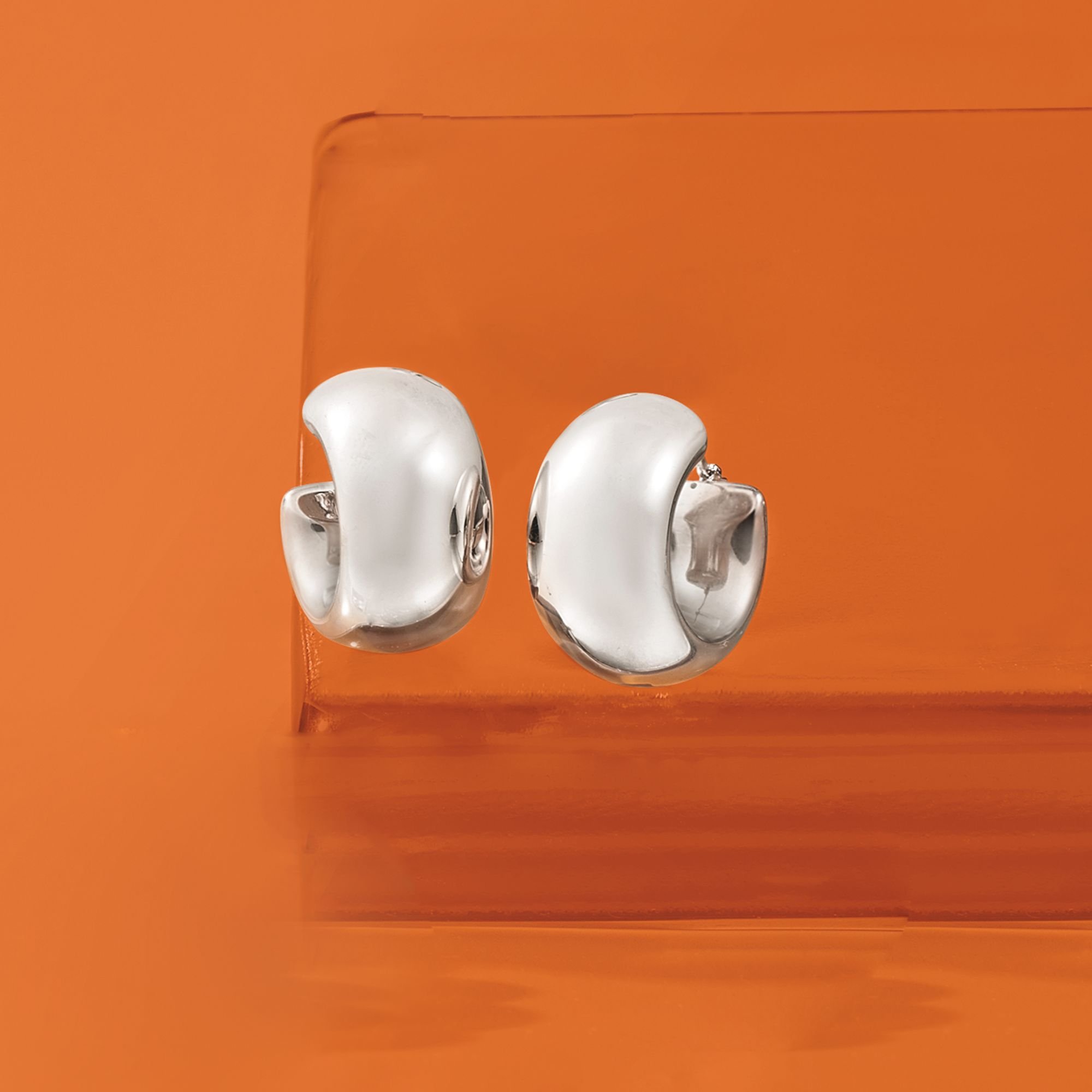 Ross-Simons Sterling Silver Wide Hoop Earrings