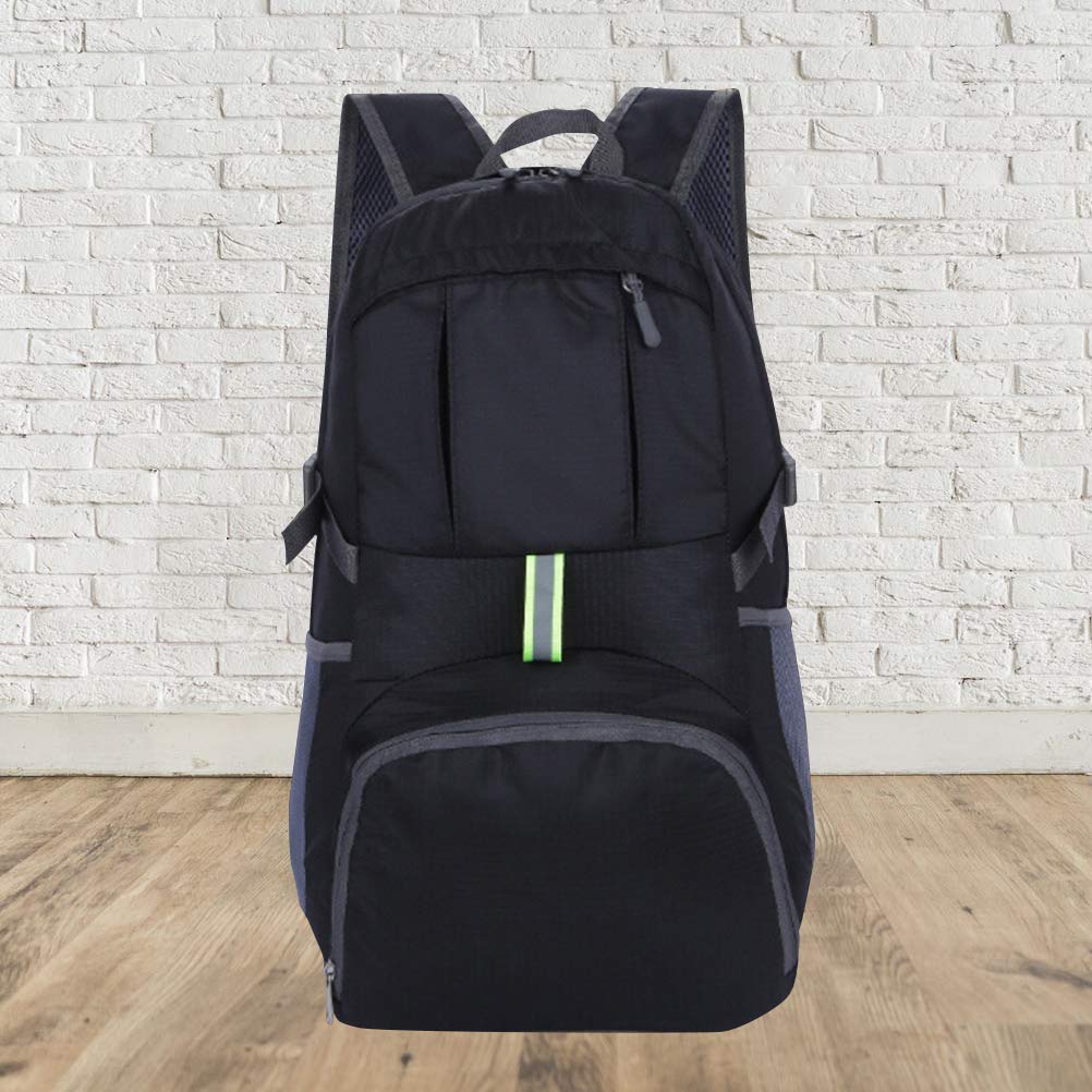 VORCOOL Outdoor Packable Lightweight Backpack Durable Foldable Sports Backpack Daypack for Traveling Hiking Camping (Black)