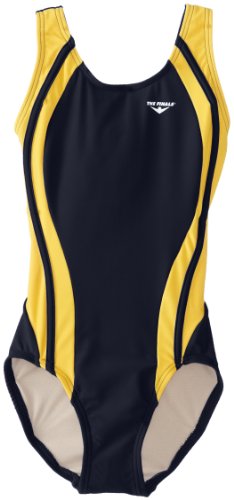 The Finals Girl's Youth Reactor Splice Tough Comp Back, Navy/Gold, Size 24