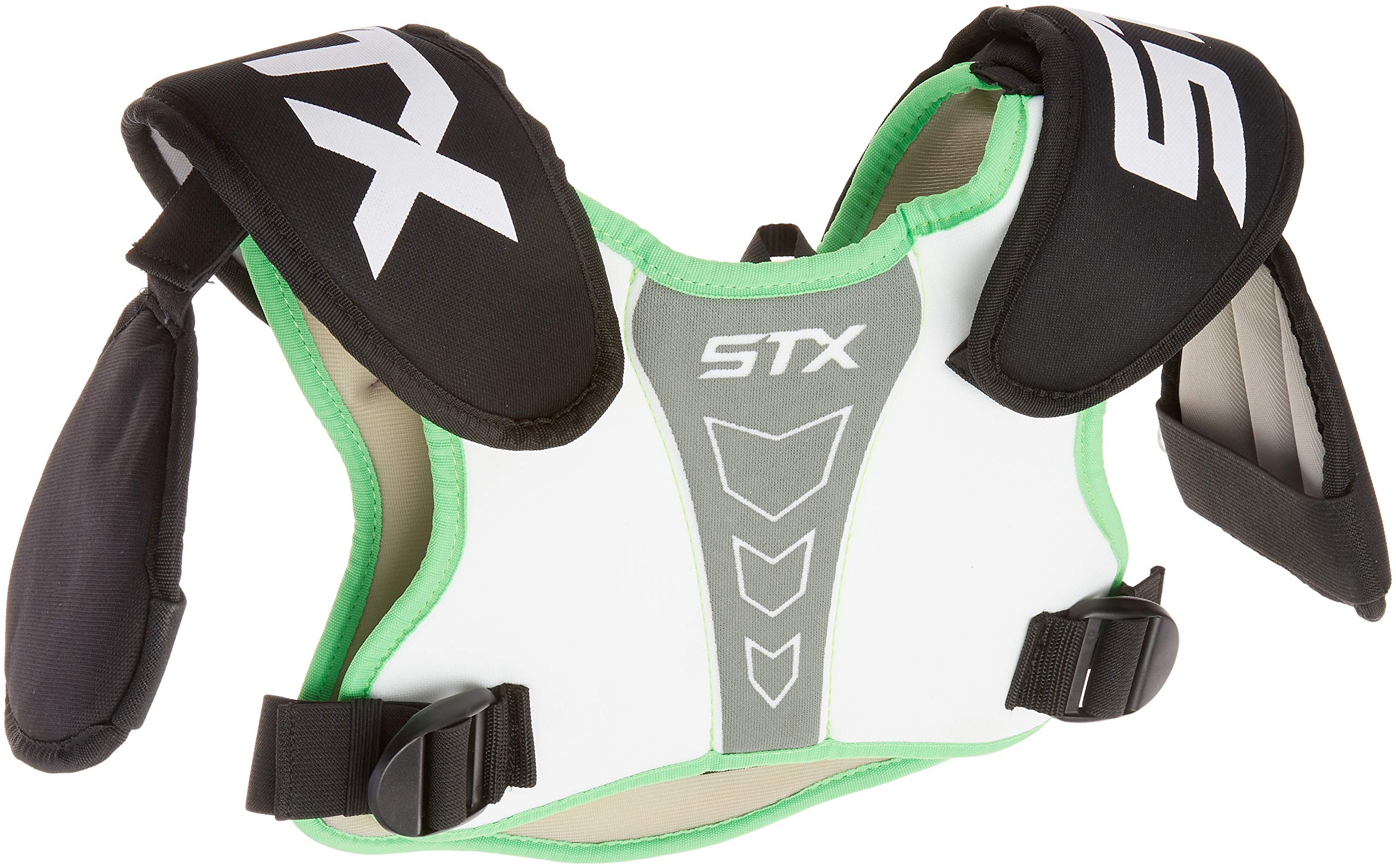 STX Lacrosse Cell 100 Youth Boy's Lacrosse Shoulder Pad, Xsmall , white