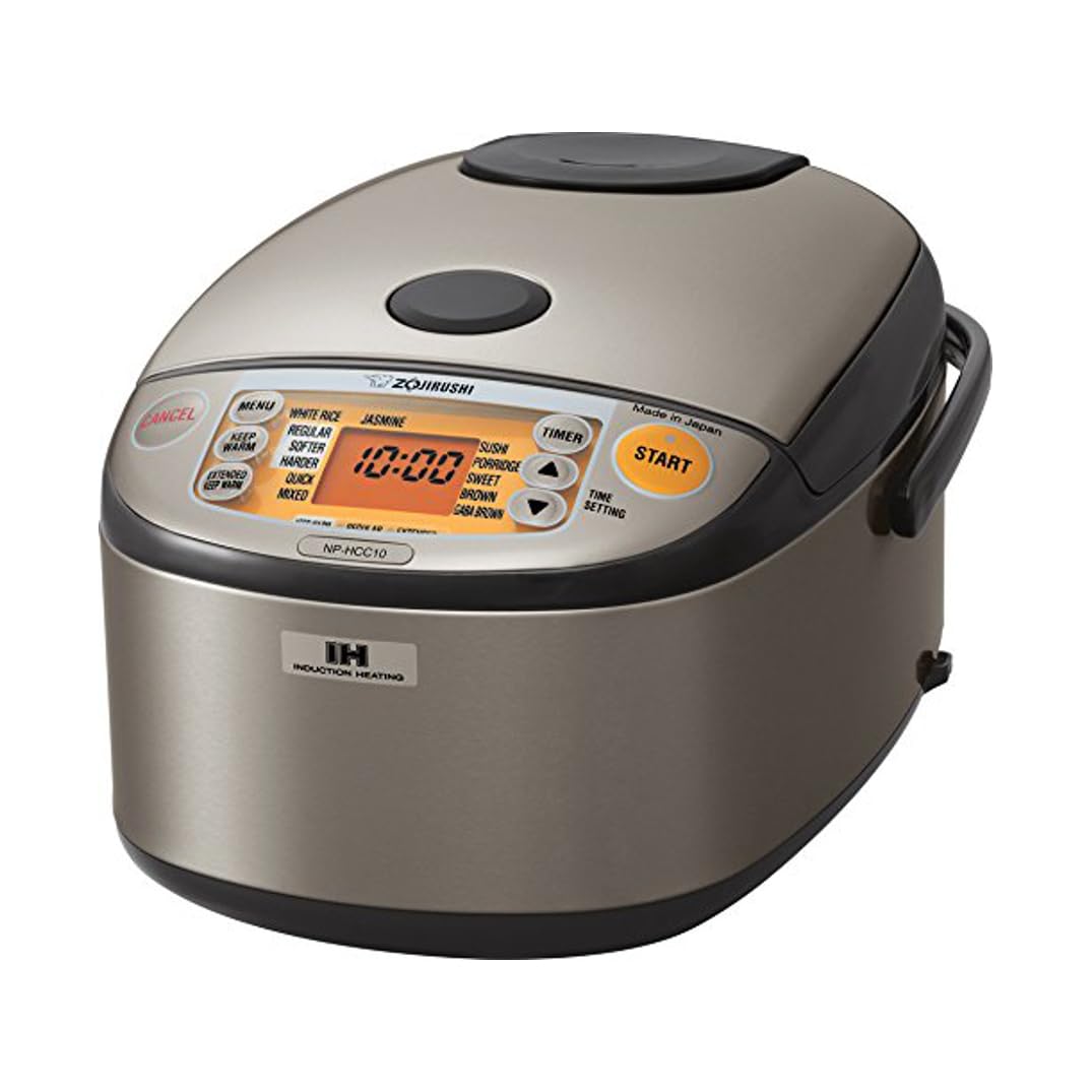 Zojirushi Induction Heating System Rice Cooker and Warmer (5.5-Cup/Dark Gray) Bundle with 12-Piece Knife Set (2 Items)