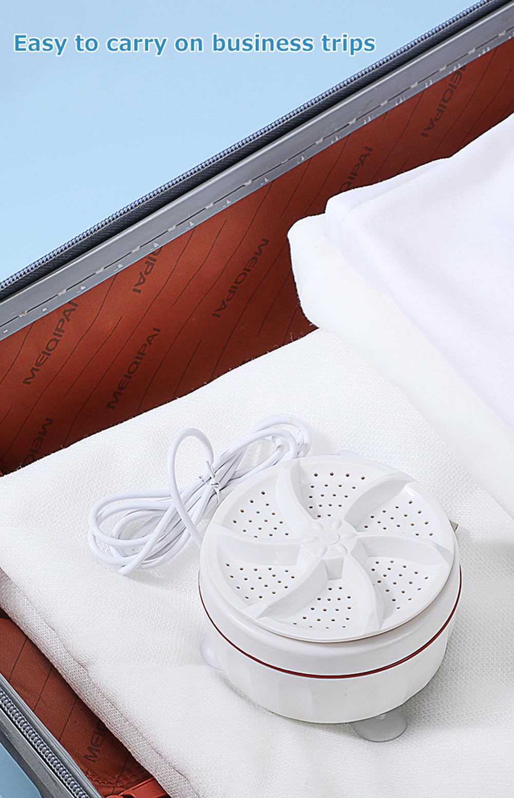 UEncounter Portable Washer USB Powered Cleaning Washing Machine Mini Turbo Washer for Socks Underwear and Baby Clothes