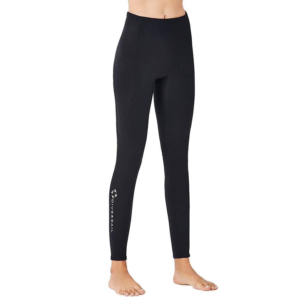 Wetsuit Pants Women Men Neoprene Long Pants 2MM Diving Swimming Surfing Leggings, 3MM 1.5MM Swim Tights Pant Wetsuits Shorts Warm Sun Protection for Snorkeling Scuba Water Sports (2mm Women, M)