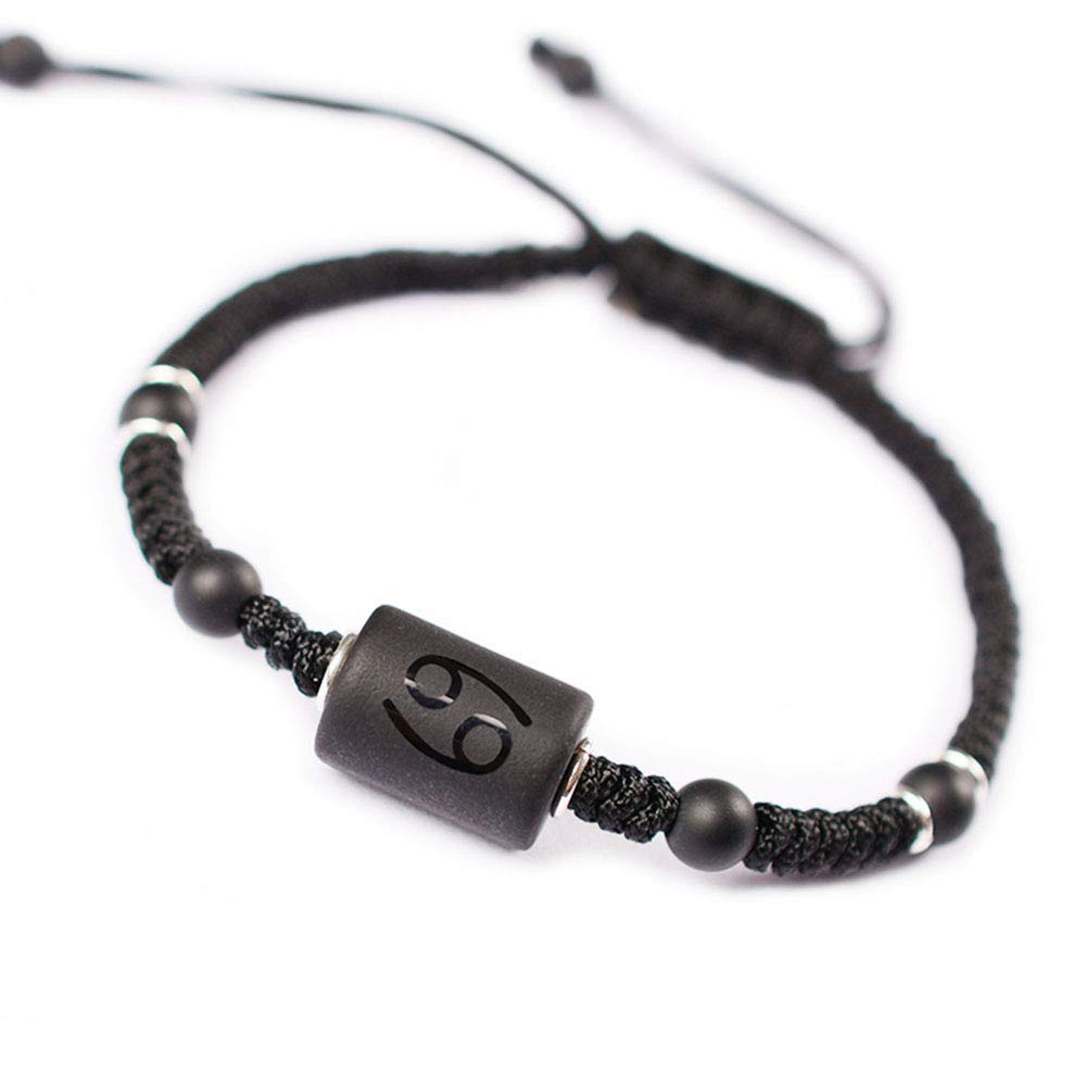 Xiausyang Pure silver hand woven 12 constellation bracelet men and women new matt agate bracelet y1013 (Pisces)
