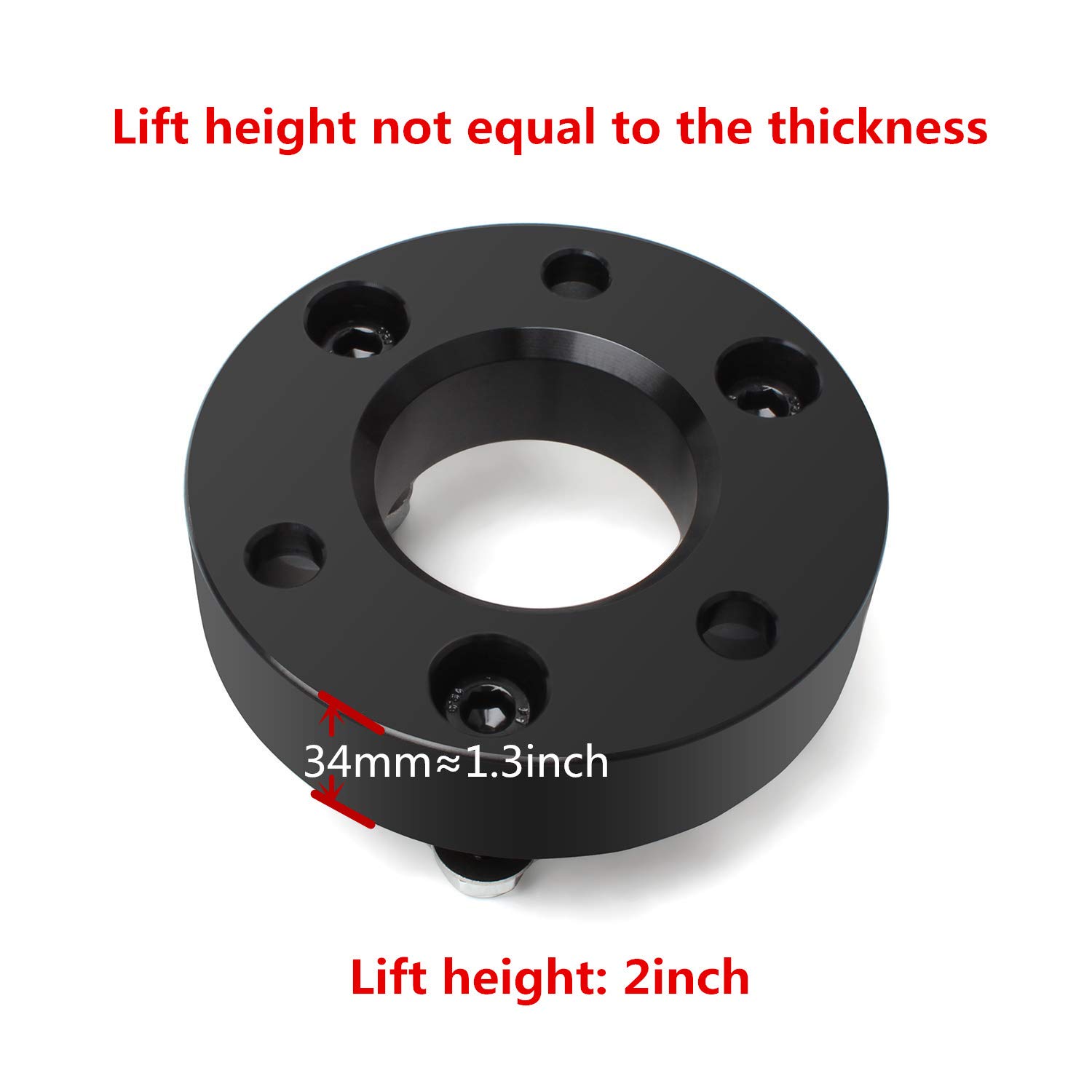 ZY WHEEL Front Leveling Lift Kit Strut Spacers Compatible for 2004-2023 Ford F150 2003-2017 Ford Expedition 2005-2008 Lincoln Mark LT (2'') 2WD 4WD