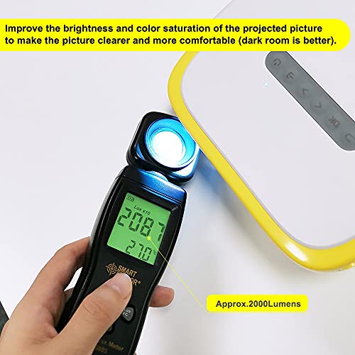 ZYJBM Mini Projector for 1080P Video Proyector Children Portable Projetor TD860 LED 3D Home Theater Smart Beamer Gift