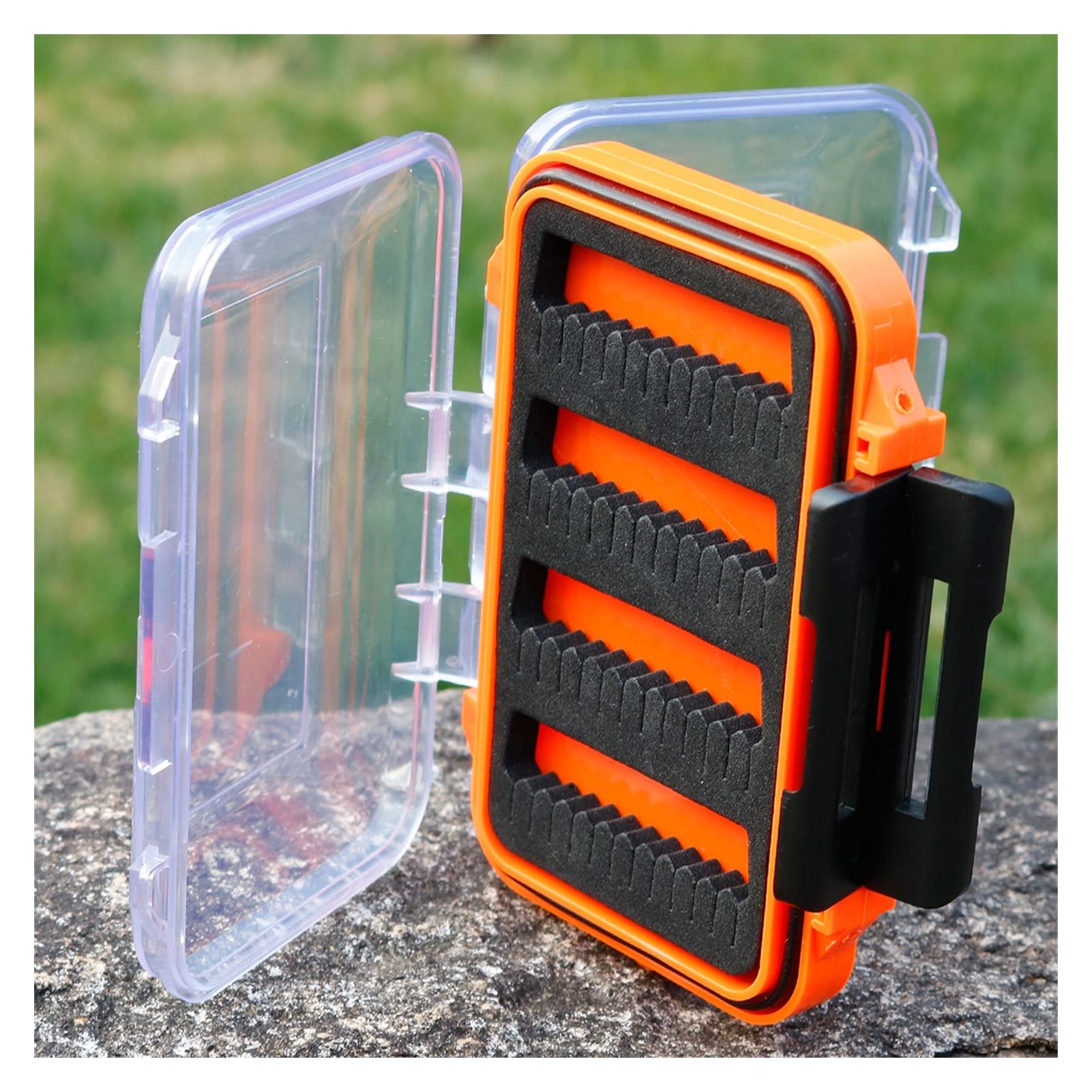 YUXI8541NO Fishing Tackle Box Fishing Tackle Box Carp Bait Hook Lure Storage Transparent Accessories Tools Soft Lining Fly Plastic Case Tackle Box