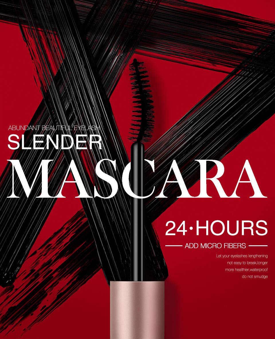 Waterproof Curling Black Cosmetic Mascara Extension Lashes Eye Makeup Eyelash mascara Mascara Black