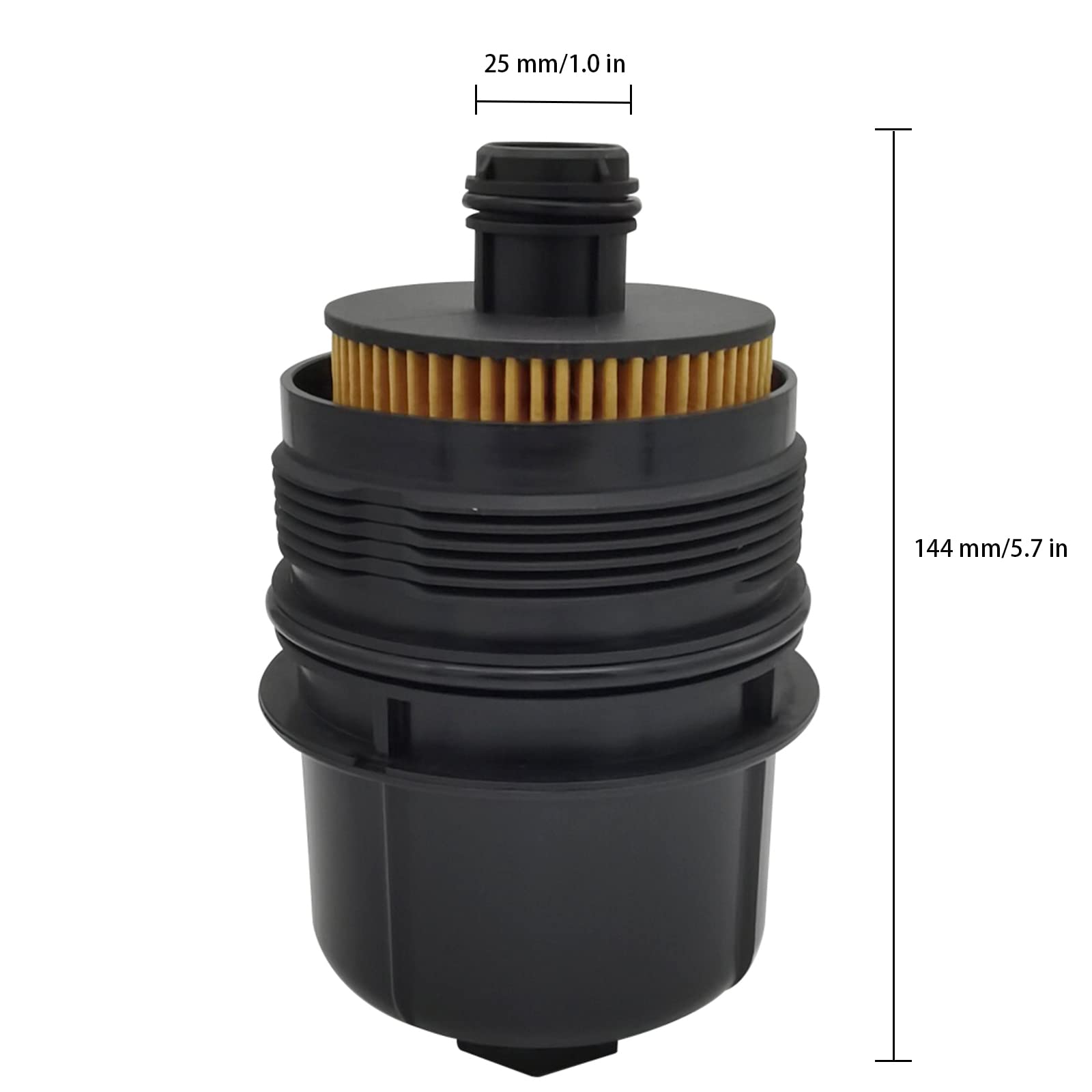 WGBAB Engine Oil Filter Replace 68507598AA 68498720AA for Jeep Dodge Ram EcoDiesel 2020-2021 Wrangler JL 2021 Gladiator 2020-2021 Ram 1500 DT