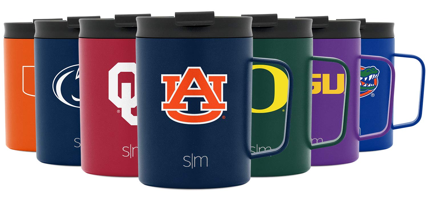 Simple Modern Officially Licensed Collegiate Indiana University Coffee Mug with Lid | Gifts for Men Travel Thermos | 12oz Scout