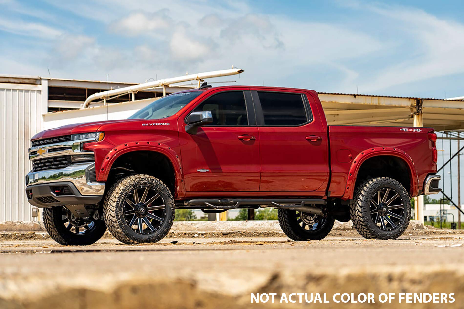 Rough Country Pocket Fender Flares for 2019-2022 Chevy Silverado 1500 - F-C11911