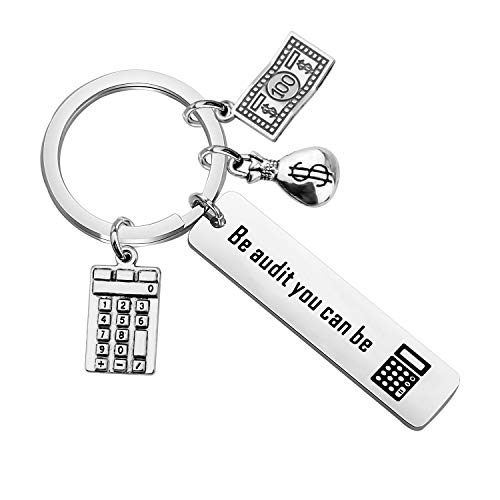 WSNANG Accountant Jewelry Be Audit You Can Be Keychain Auditor Gift Accounting Major Gifts CPA Graduation Gift (Be Audit Keychain)