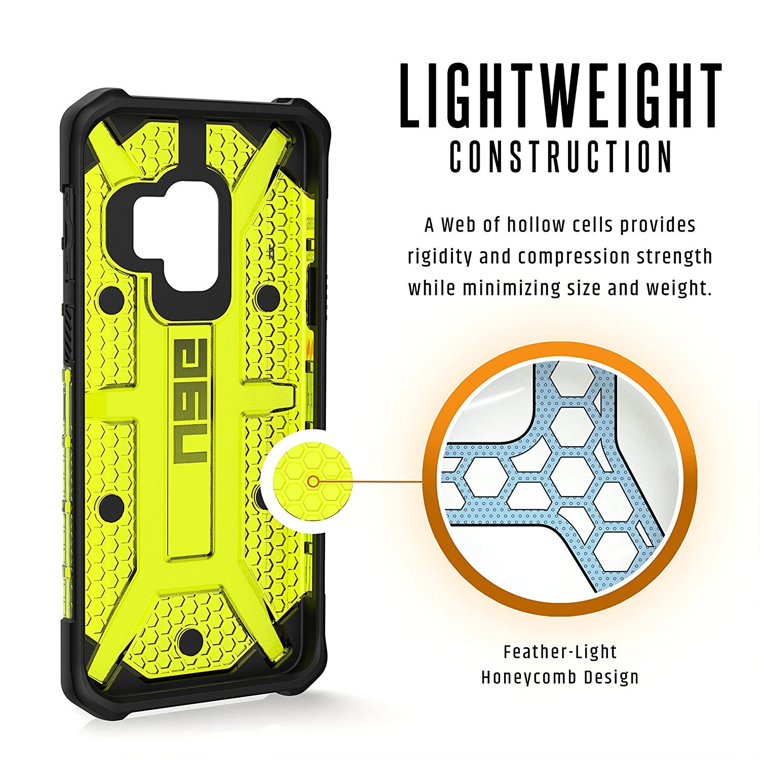 URBAN ARMOR GEAR Galaxy S9 Case Plasma Citron [Official Dealer in Japan] UAG-GLXS9-CT