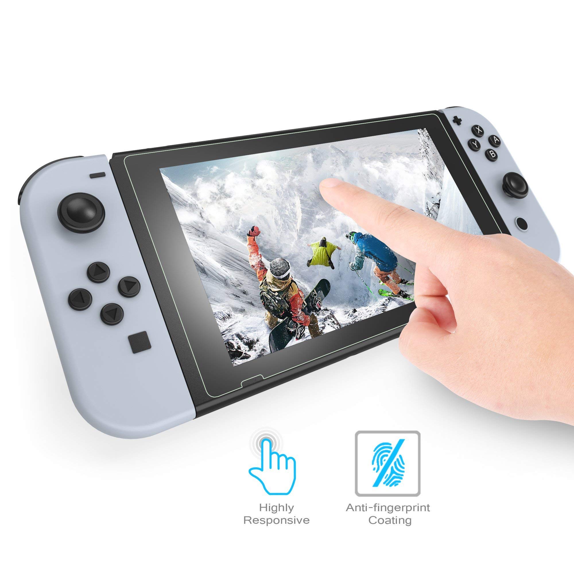 Switch OLED Model Screen Protector (3pcs), Tempered Glass Screen Protector High Aluminum Compatible with Nintendo Switch OLED Model