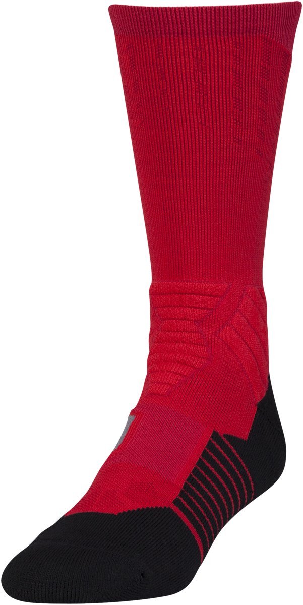 Under Armour Men's UA Basketball Drive Crew Socks LG Red