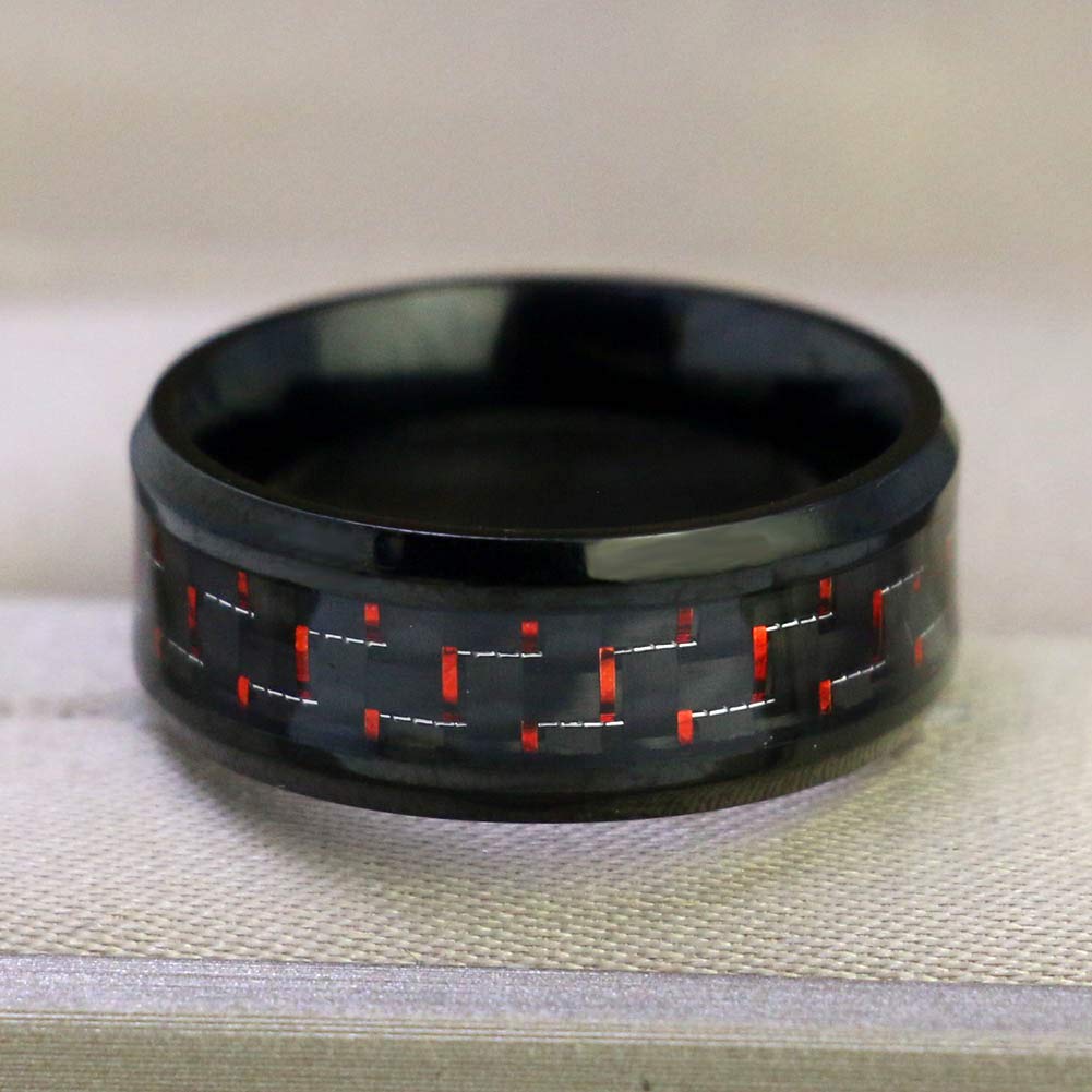 Wedding Ring Set Two Rings His Hers Couples Rings Women's Black Gold Filled White CZ Wedding Engagement Ring Bridal Sets & Men's Stainless Steel Wedding Band