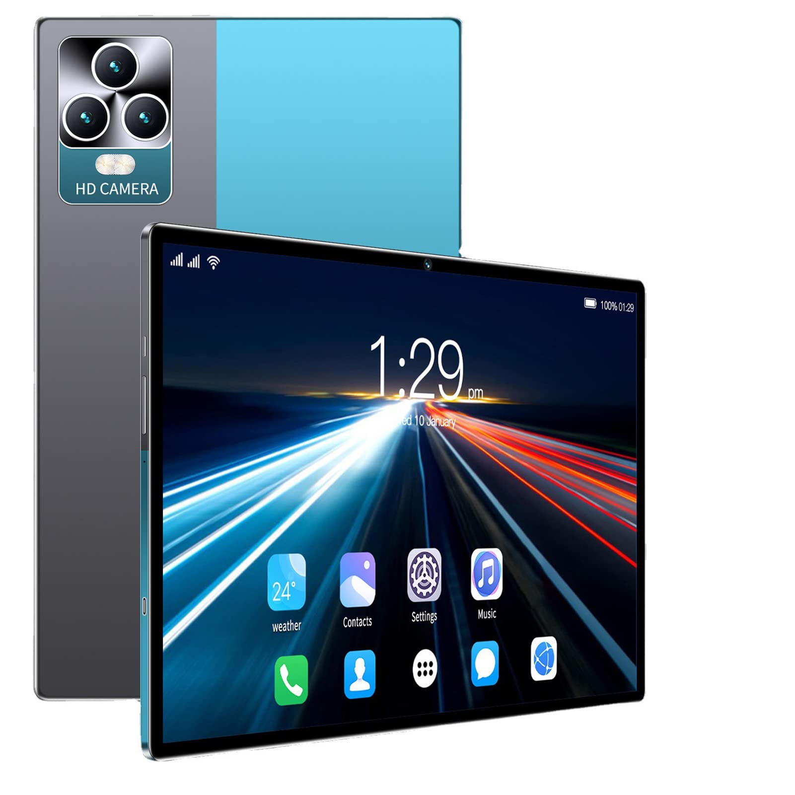 Tablet 10.1 inch Android 8.1 Tablets for MT6755 Octa Core, 2GB RAM 32GB ROM Tablet, 2.4G 5G Dual Band WiFi Gaming Tablet with Dual Camera