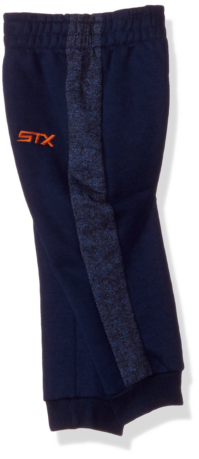 STX Baby Boys 3 Piece Hoodie, Tee, and Jogger Set, SK04-Navy, 18 Months