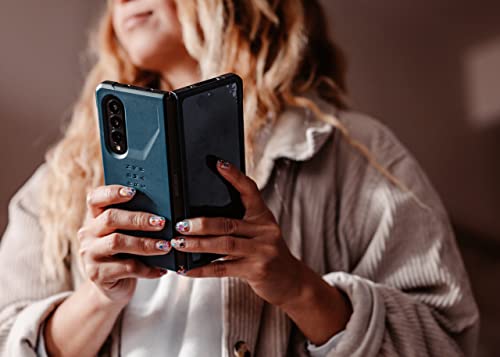 URBAN ARMOR GEAR UAG Designed for Samsung Galaxy Z Fold3 5G (2021) Case Civilian Sleek Ultra-Thin Shock-Absorbent Protective Cover, Black