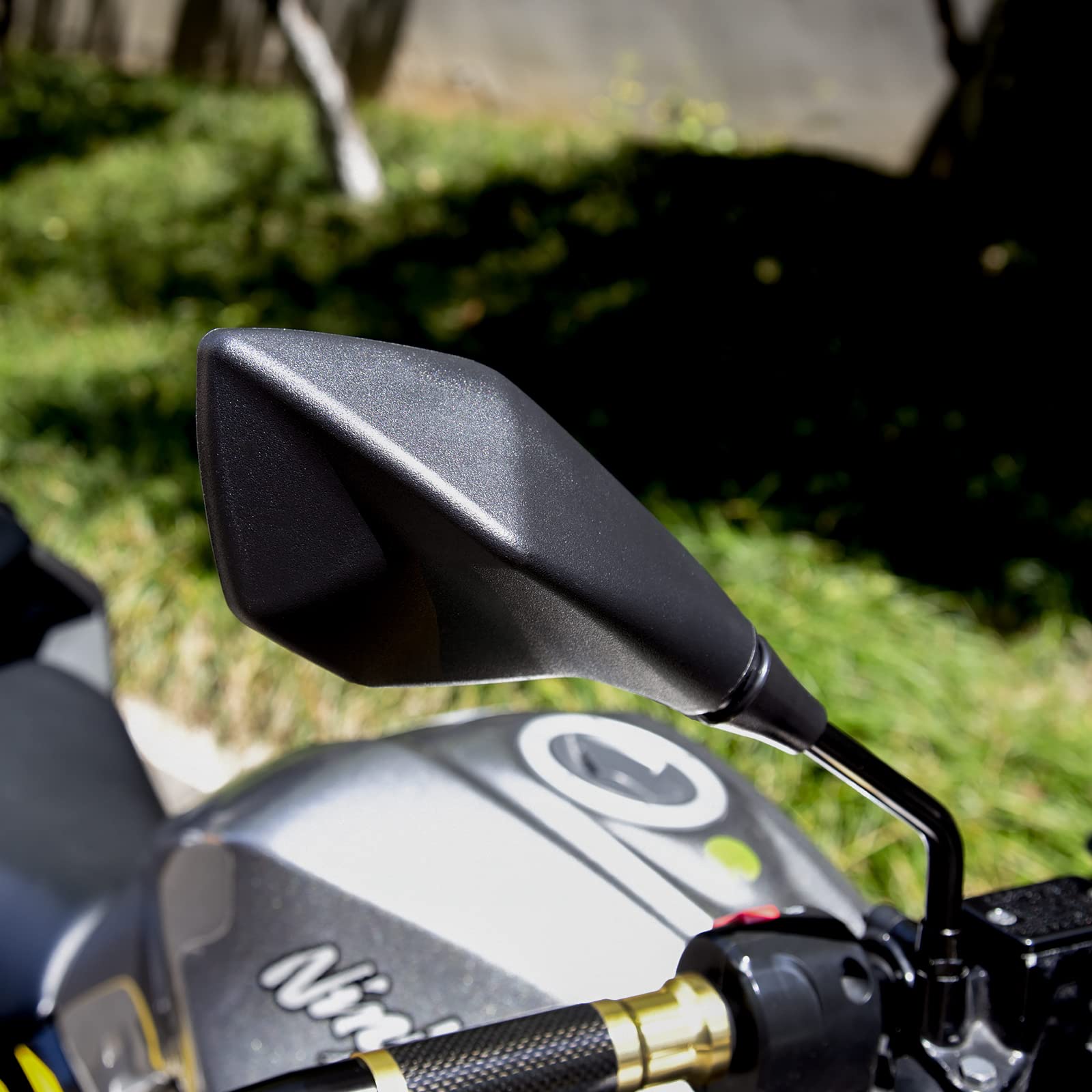 SHEJISI Universal Motorcycle ATV Rearview Mirror is Suitable for 7/8" Handlebars,Compatible with Polaris Sportsman Scrambler,Can-Am Outlander,Honda Grom TRX,Kawasaki Ninja,KYMCO,Yamaha,Suzuki