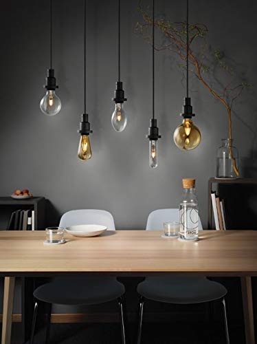 SYLVANIA LED Vintage Filament Globe G25 Light Bulb, 25W Equivalent Efficient 3W, 13 Year, Dimmable, 2175K, Amber Glow - 3 Pack (40066)