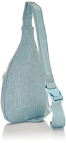 Vera Bradley Women's Recycled Lighten Up Reactive Mini Sling Backpack, Navy Mint Heather, One Size
