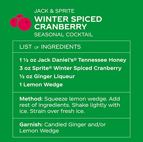Sprite Winter Spiced Cranberry, 12 Fl Oz (Pack Of 12)
