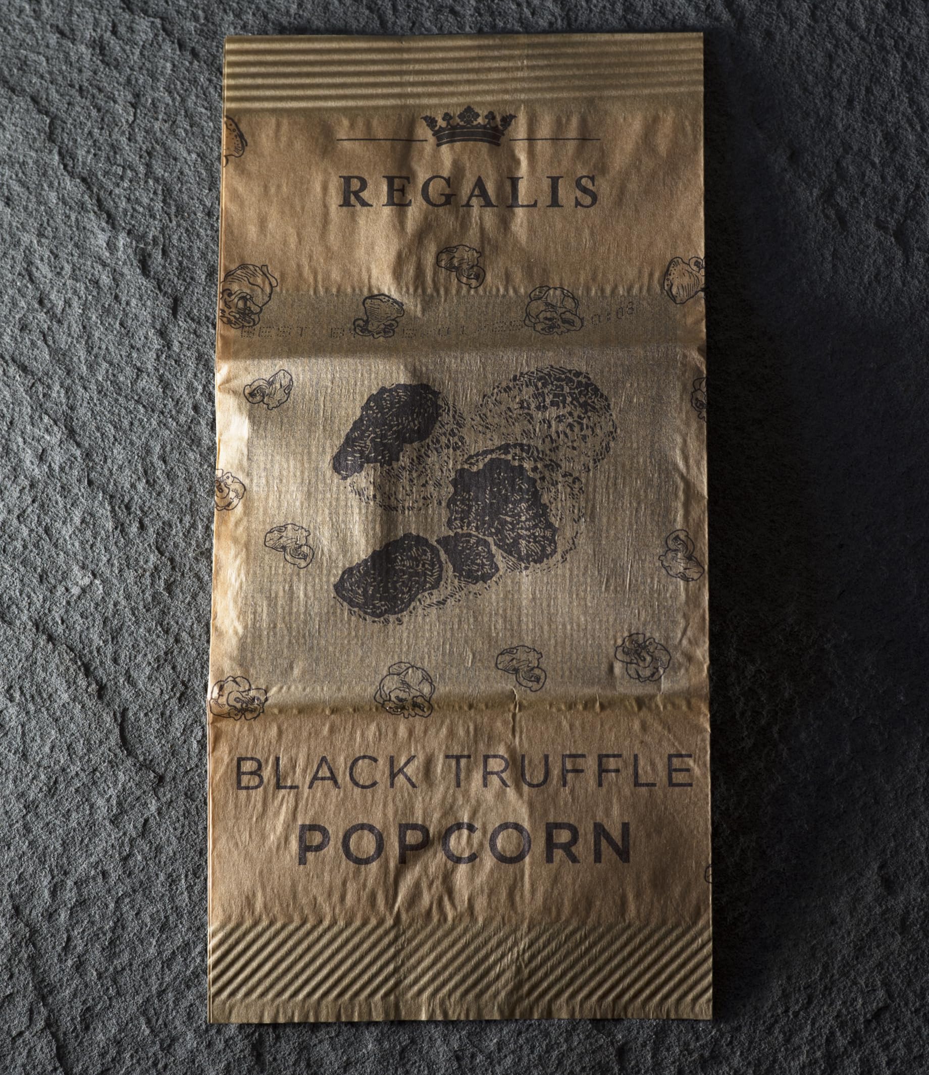 Regalis Microwavable Black Truffle Popcorn, Non-GMO Kernels, Real Black European Truffle, 3 Bags