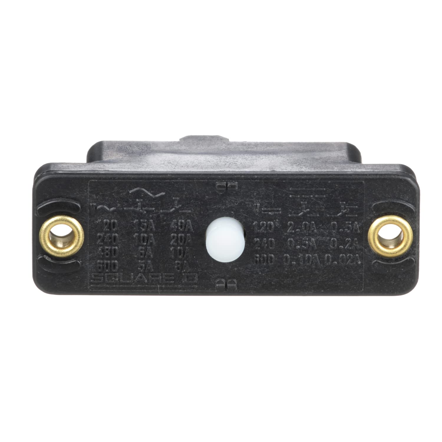 Telemecanique Sensors 9007AO2 Snap Switch with Basic Plunger, No Enclosure, 1 NO + 1 NC, 600 VAC, 15 Amp