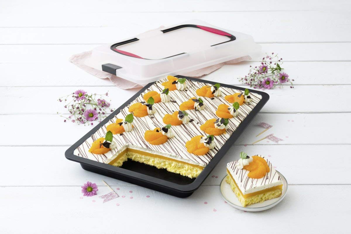 Zenker 3960 Baking Tray with Lid with Soft Handles