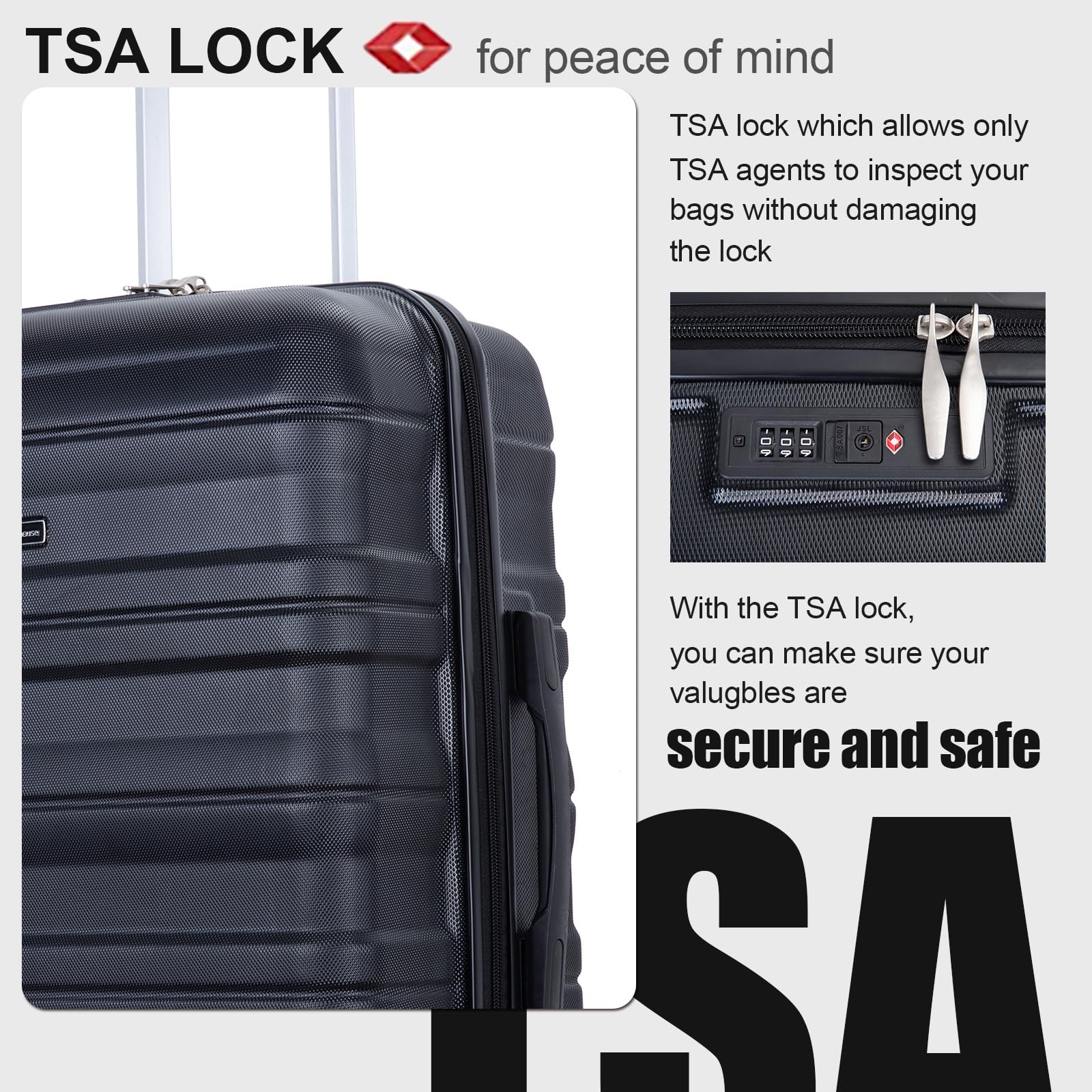 Travelhouse Luggage Set, PC Hardside Expandable Suitcase Spinner Wheel Lightweight TSA Lock,3-Piece Set (21/25/29) (Pink-77)