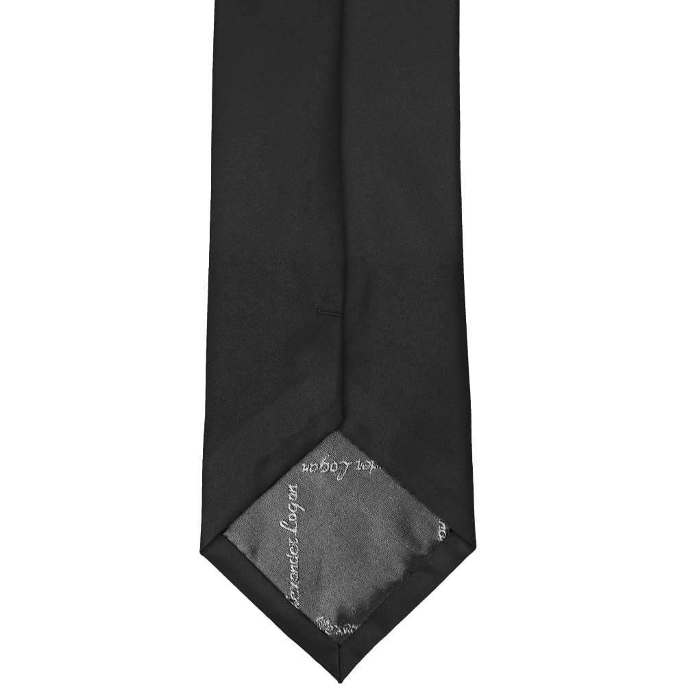 tiemart Big and Tall Extra Long Necktie 63" Length (Black)