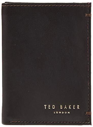Ted Baker Men's 0 Travel Accessory-Bi-Fold Wallet, Dk-Brown, One Size