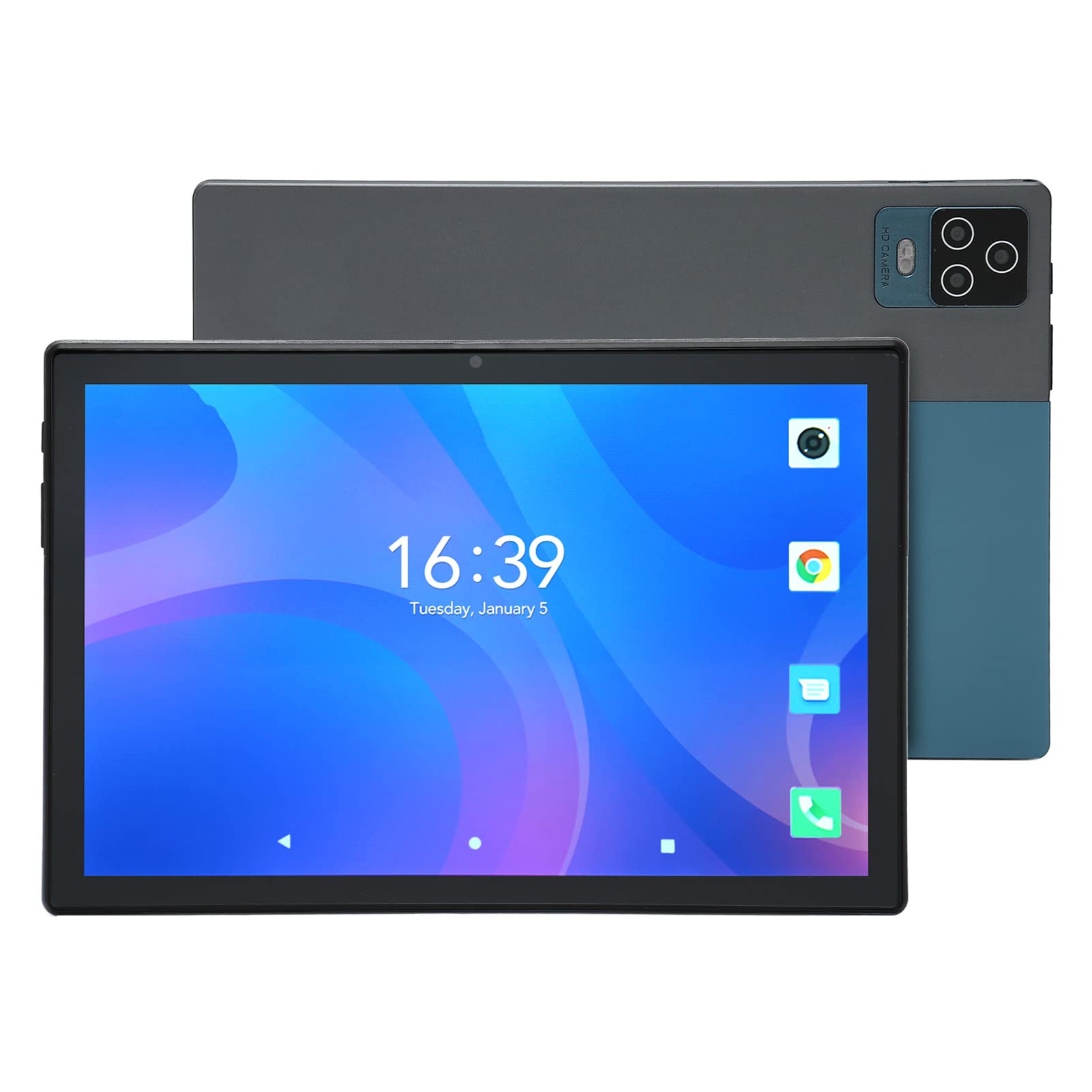Tablet PC, Dual SIM Dual Standby 1920x1200 Resolution US Plug 100-240V Support 4G LTE HD Tablet 12GB 256GB for Android 12.0 for Reading for Elderly (Blue)