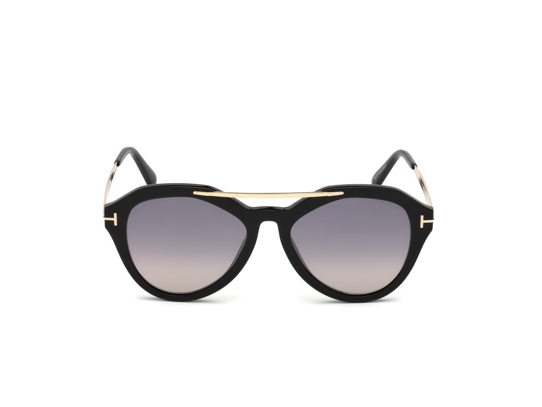 Tom Ford Butterfly Sunglasses TF576 Lisa-02 01B Black/Gold 54mm FT0576