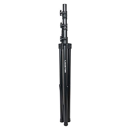 Sound Town DJ Lighting Stand - Adjustable Height, 10.3 ft Tall, with T-Bar and Tripod Base (STLS-010)