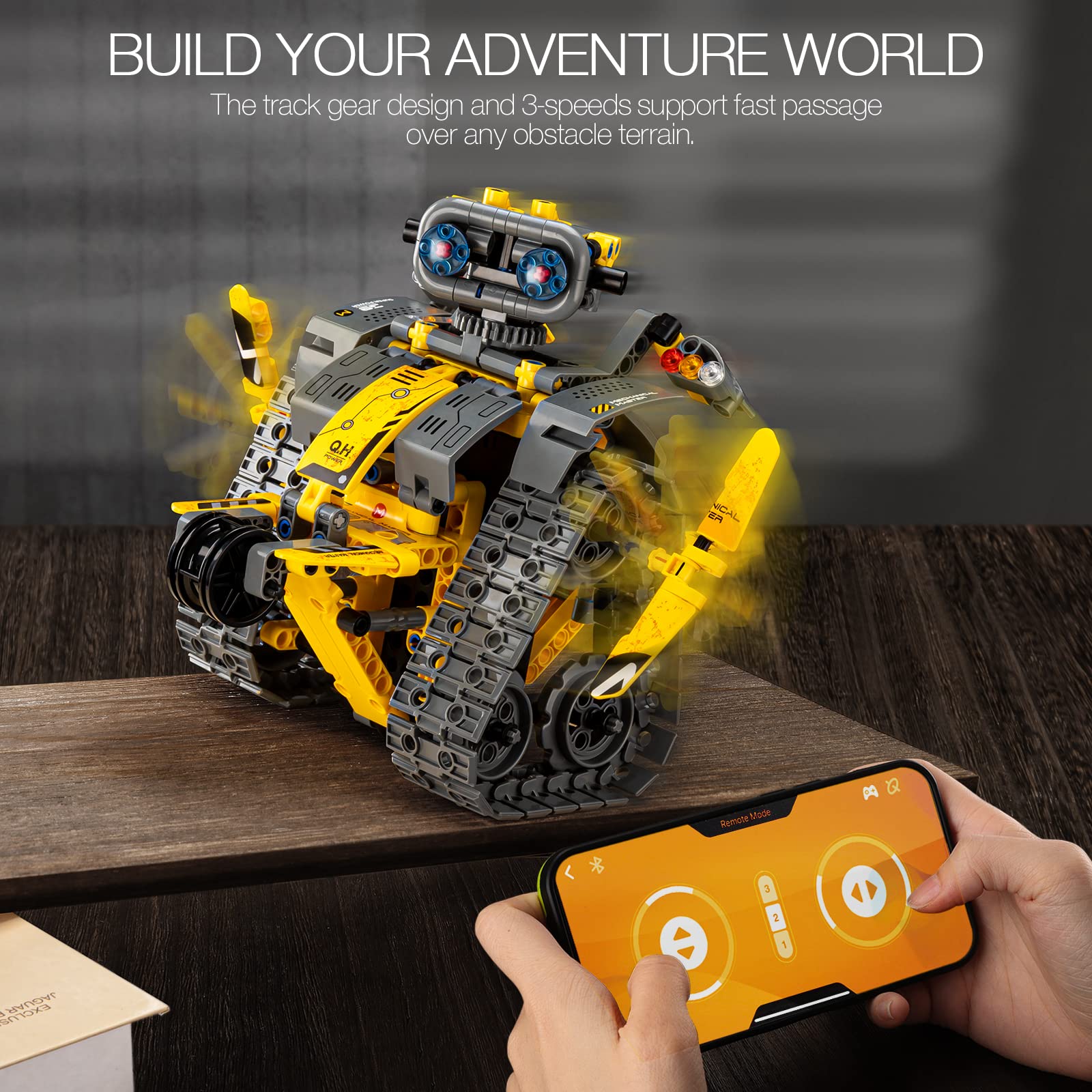 Sillbird STEM Building Blocks Robot for Kids- Remote Control Engineering Science Educational Building Toys Kits for 8,9-14 Year Old Boys and Girls