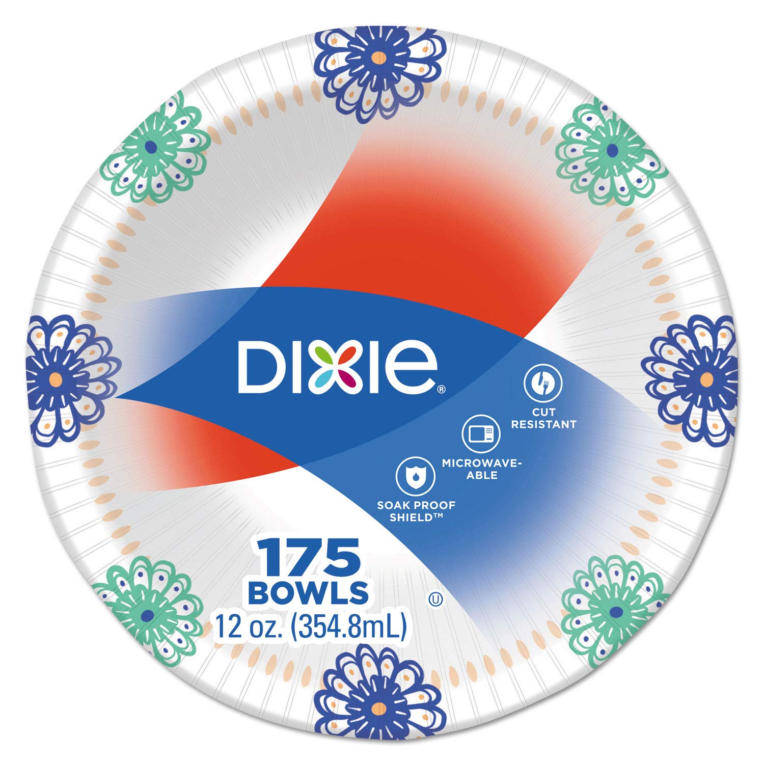 Dixie S12C175IF Paper Bowl, 6-Inch, White, 175/Carton