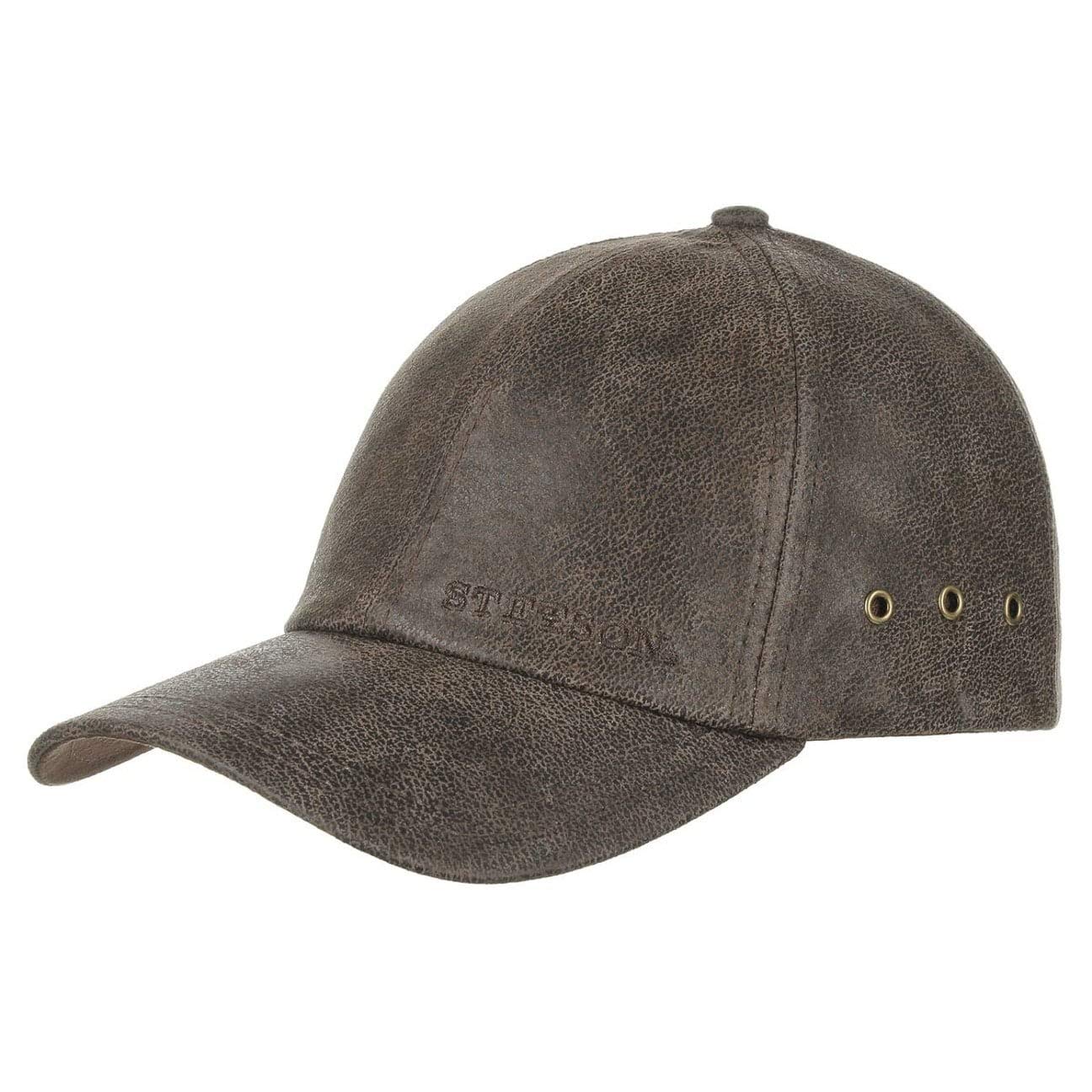 Stetson Liberty Leather Cap Men brown One Size