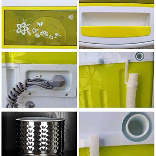 Yellow Washing Machine,Portable Washing Machine for Compact Capacity, Spin Combo Dorms Apartments College Rooms