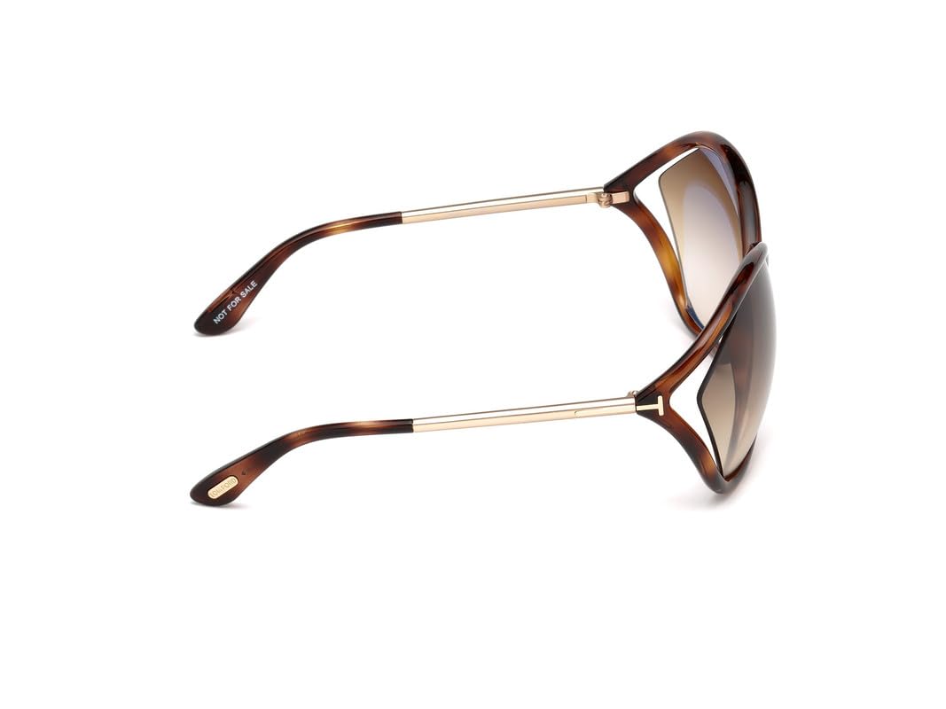 Tom Ford FT0529 Sunglasses - Blonde Havana Frame, Gradient Brown Lenses FT05297153F