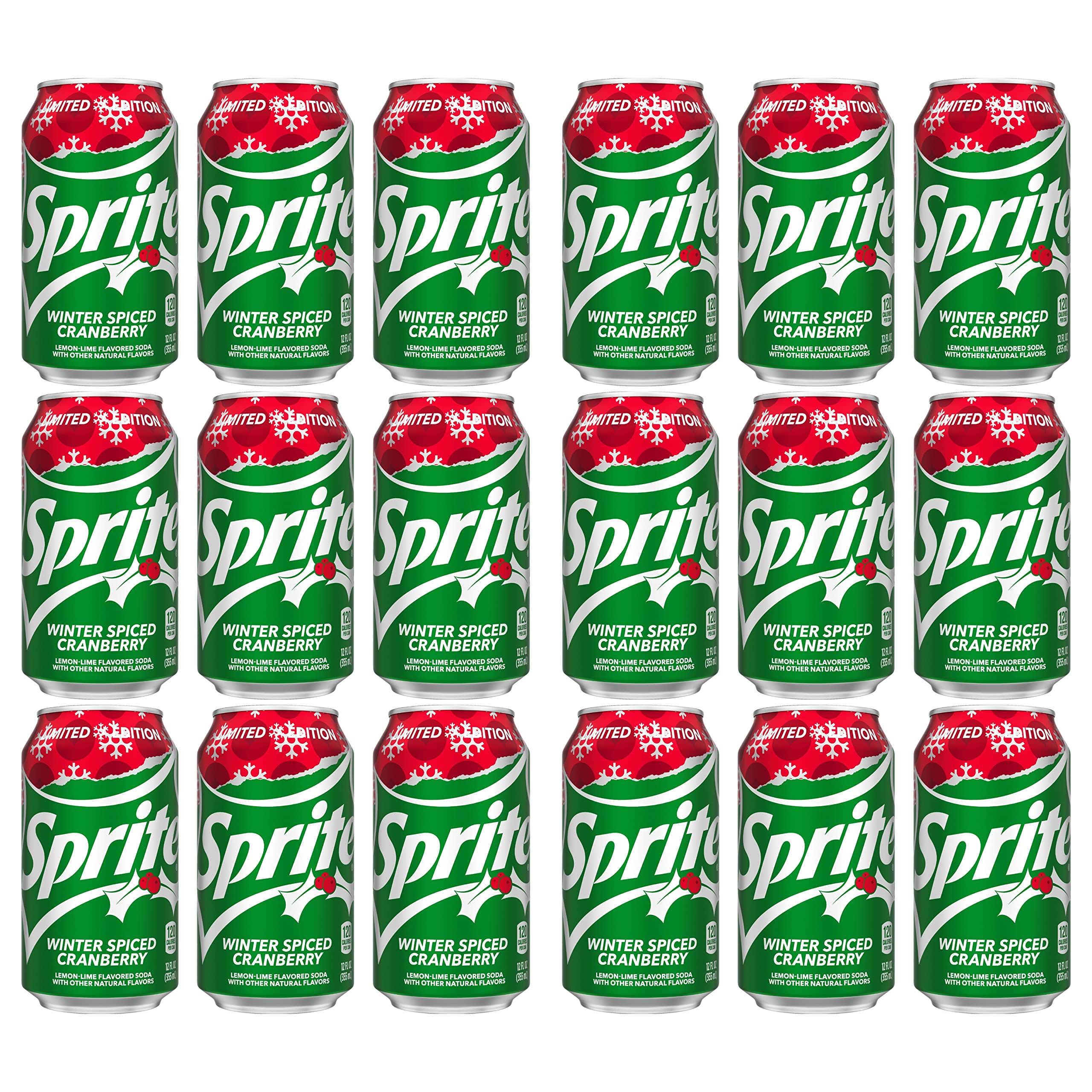 Sprite Cranberry Soda, 12 fl oz,18 cans