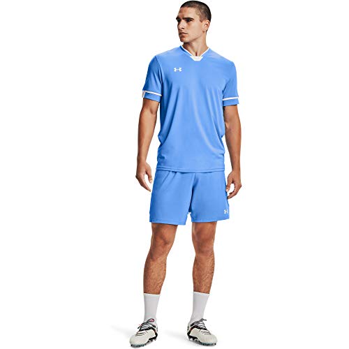 Under Armour Men's Squad Shorts, Carolina Blue (475)/White, Large